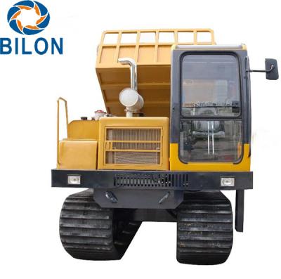 Cina Autocarro con cassone ribaltabile corrente stabile del cingolo del giardino tipo mini autocarro con cassone ribaltabile del combustibile diesel da 10 tonnellate in vendita