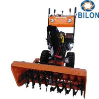 China 13 HP Gasoline Engine Walk Behind Snow Sweeper 4 Forward 2 Reverse Gears for sale
