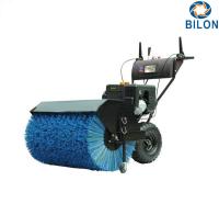 China 15HP 420cc Electric Start Gasoline Snow Sweeper 90cm Working Width 4 Forward 2 Reverse for sale