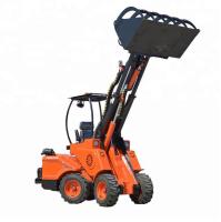 China Multi - Functional Wheel Loader Machine / Quick - Change Device Telescopic Arm Loader 800kg for sale