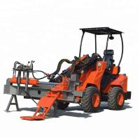 China Multi - Functional Wheel Loader Machine / Quick - Change Device Telescopic Arm Loader 800kg for sale