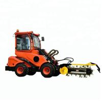 China Multi - Functional Wheel Loader Machine / Quick - Change Device Telescopic Arm Loader 800kg for sale