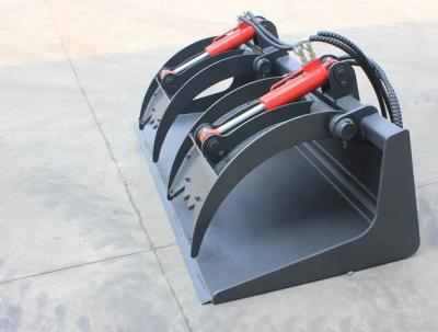 China 505mm Closing Height Wheel Loader Machine With Grapple Bucket 915*1848*864mm for sale