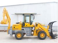China 55KW Small Backhoe Loader Articulated Hydraulic Steering 4800kg 0.7m3 for sale