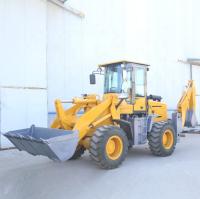 China 55KW Small Backhoe Loader Articulated Hydraulic Steering 4800kg 0.7m3 for sale