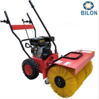 China 6.5HP Walk Behind Snow Sweeper 70cm Working Width 45cm Depth Gasoline Engine for sale
