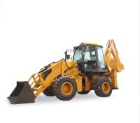 China 75kw Front Discharge Hydraulic Backhoe Loader 2500kg Rated Loading for sale