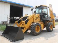 China 75kw Front Discharge Hydraulic Backhoe Loader 2500kg Rated Loading for sale