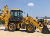 China 75kw Front Discharge Hydraulic Backhoe Loader 2500kg Rated Loading for sale