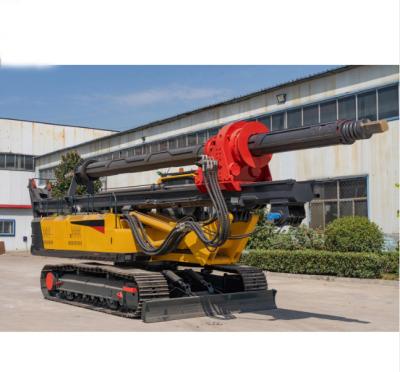 China 110kw 15m Crawler Lock Rod Water Well Rotary Drilling Rig For Construction Foundation for sale