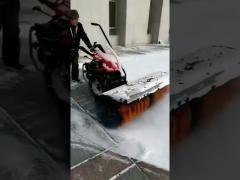 vassoura de trabalho da neve do gás do trator do caminhão da profundidade de 60cm com sistema hidráulico