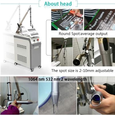 China Painless gentle yag laser 1064 nm 532nm pigments tattoo removal q switch nd yag laser for sale