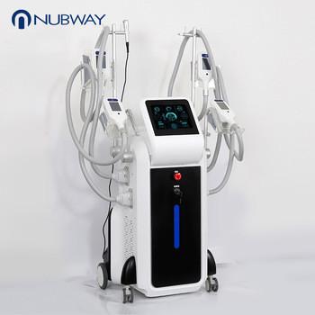 China Beijing Nubway 4 handkes cryo machine Vertical criolipolisis machine freeze fat criolipolisis for sale