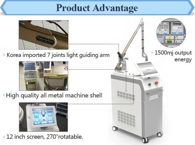 China New technology Q Switched Nd Yag Laser For Tattoo Removal Skin Whitening for sale
