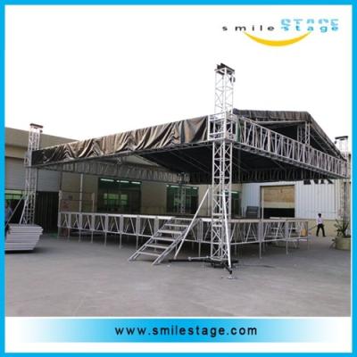 China Aluminum Stages With Roof Truss Type For Outdoor Ceremony Show for sale