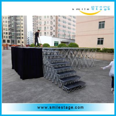China 4x4ft  Aluminum Moving Stage for Events Wedding or Performances for sale