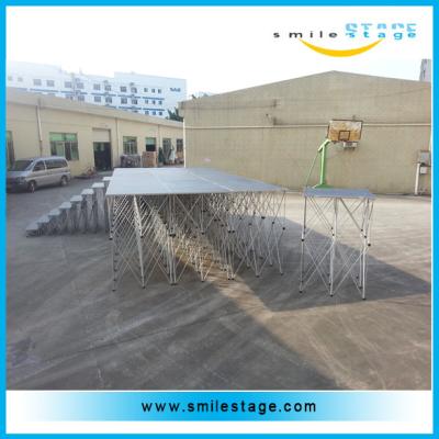 China Aluminum Stage Frame Metal Folding Mobile Stage Supplier for sale