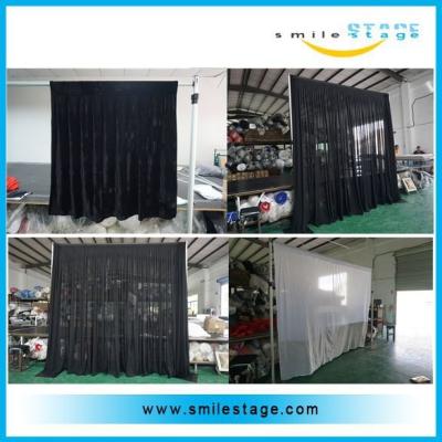 China Easy To Assemble Wedding Backdrop Stand White Background Pipe and Drape for sale