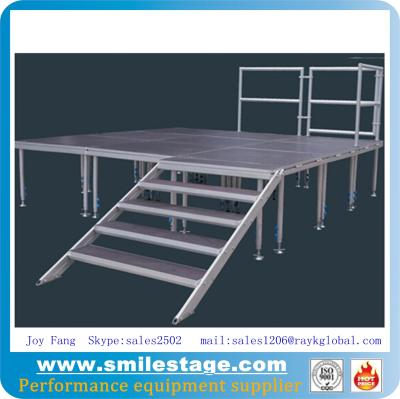 China Aluminum Height Adjustable Plywood Stage for Events for sale
