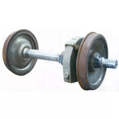 China Forged AAR High Quality Industrial Steel Crane Trolley Rail Wheelset for sale