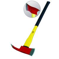 China Multi Functional Cutting Firefighter Axe with Plastic Coated Fiberglass Handle for sale