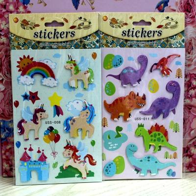 China 3D Double Layer Sticker-Ponies and Dinosaurs for sale