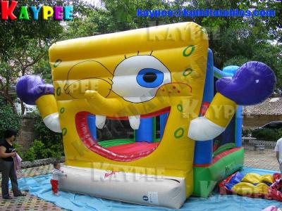 China Inflatable sponge bob combo bouncy castsle Inflatable Bouncer Castle KBO133 for sale