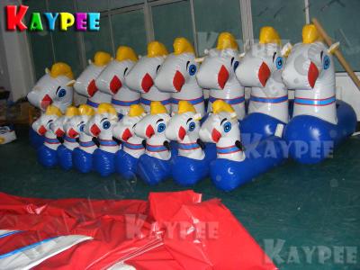 China Inflatable Pony Hop Ride Horse Ride track,airtight pony inflatable sport game KSP054 for sale