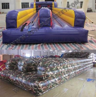 China Camouflage Bungee run,,inflatable active sport game KSP063 for sale