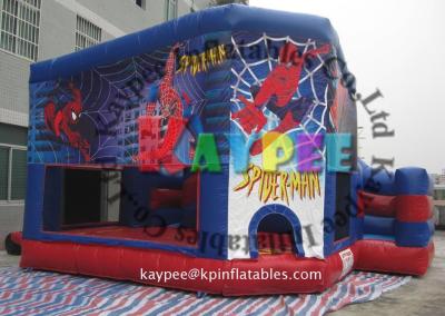 China Spiderman combo ,inflatable combo game,spiderman bouncer with slide obstacle KCB060 for sale