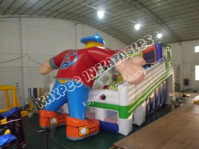 China Inflatable hockey man slide, ,Inflatable sport slide for sale