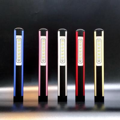 China Portable Rechargeable LED pen light with magnet and battery indicator for sale