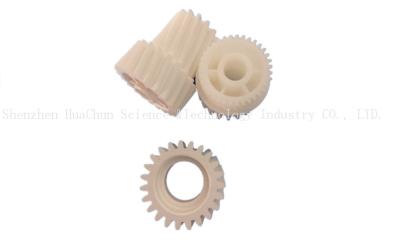 China CE / ROHS Approved Nylon Plastic Double Spur Gear Non Standard White Color for sale