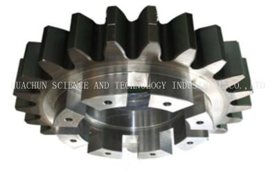 China Stainless Steel Sprial Bevel Gear , Metal Double Spur Gear for Machine Planetary for sale