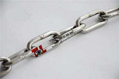 China SUS 304 316 Stainless Steel DIN763 Link Chain with diameter 5mm for sale