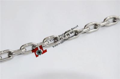 China SUS 304 316 Stainless Steel DIN766 Short Link Chain with diameter 5mm for sale