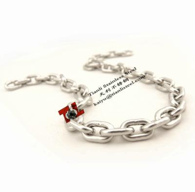 China 304 316 Stainless Steel DIN766 Link Chain 8mm polished smooth surface for sale
