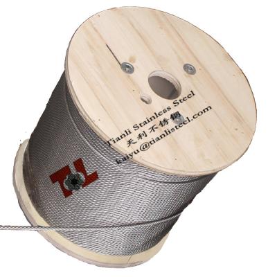 China 10mm 7x19 Stainless Steel Wire Rope for sale