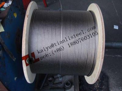 China 7x37 Stainless Steel Rope 20mm ASTM 304 316 for sale