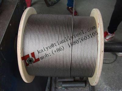 China 6x37+IWRC Stainless Rope AISI ASTM 304 316 diameter 8mm for sale
