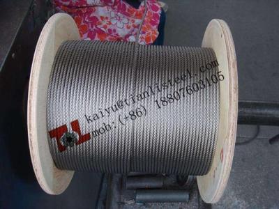 China 6x37+IWRC Stainless Rope 304 316 diameter 14mm for sale