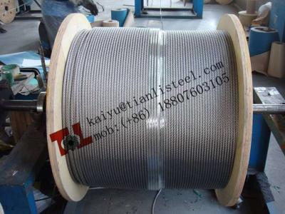 China 6x19 IWRC Stainless Steel Cable 304 316 diameter 6mm for sale