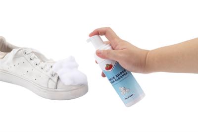 China White Shoe Foam Cleaner Dry Cleaning Washing-Free Rich Foam Instant Cleaning Shoes Products OEM for sale
