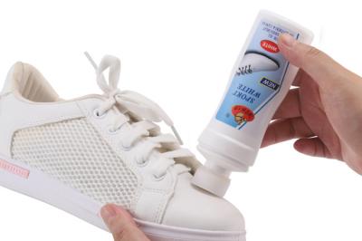 China Sneaker Whitener Cover Wit schoenenkleur met spons applicator Whitening Liquid Dye Custom OEM Te koop