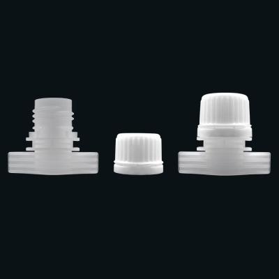 China 16MM Plastic Spout Cap Oil / Acid / Alkali Resistant Spout For Pouch for sale