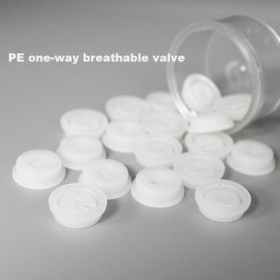 China PE Silicone Diaphragm Valve Plasticizer Free Coffee Bag Degassing Valve Recyclable for sale