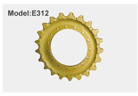 E312 Excavator Drive Sprocket close-up view