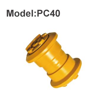 Quality PC40 4 Ton Komatsu Track Roller With Quenching And Tempering Heat Treatment for sale