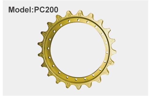 Quality PC200 Digger Sprockets Excavator Track Parts Minimal Maintenance for sale