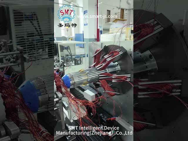 機械を挿入する固定子の巻上げ